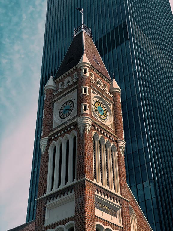 Tower Clock in Old Perth, Australia Stock Photo - Image of spire, perth ...