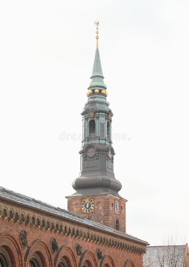 Tower with Clocks in Copenhagen Stock Photo - Image of clocks, clock ...