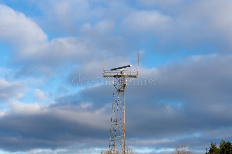 Tower with Coastal Surveillance Radar System and Various Communication ...