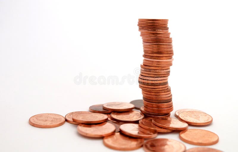 Tower coins stock image. Image of white, bronze, finance - 60626837
