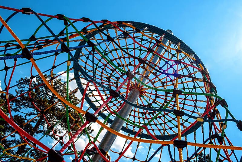 Tower of colored ropes stock image. Image of cordage - 39518633