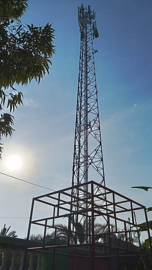 Tower Communications Network Stock Image - Image of digital, equipment ...