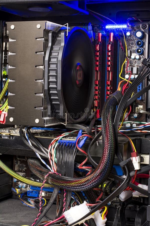 Computer inside close up stock image. Image of electricity - 37772923