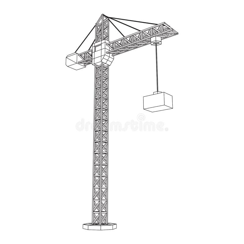 Tower Crane Drawing Stock Illustrations – 1,183 Tower Crane Drawing ...
