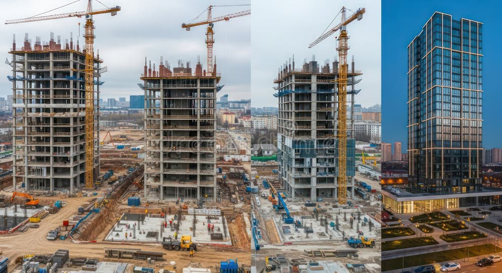 Collage Building Crane Stock Illustrations – 115 Collage Building Crane ...