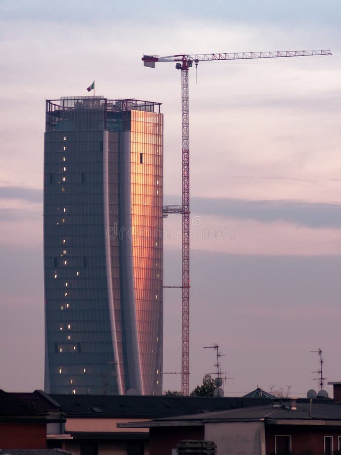 Tower construction stock image. Image of windows, tower - 89315163