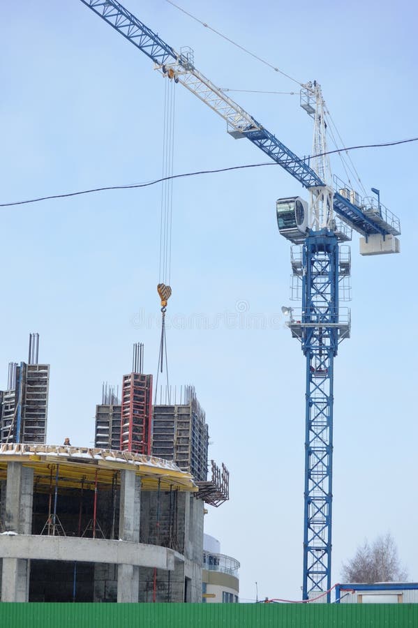 Tower crane stock image. Image of crane, safety, construction - 269822821