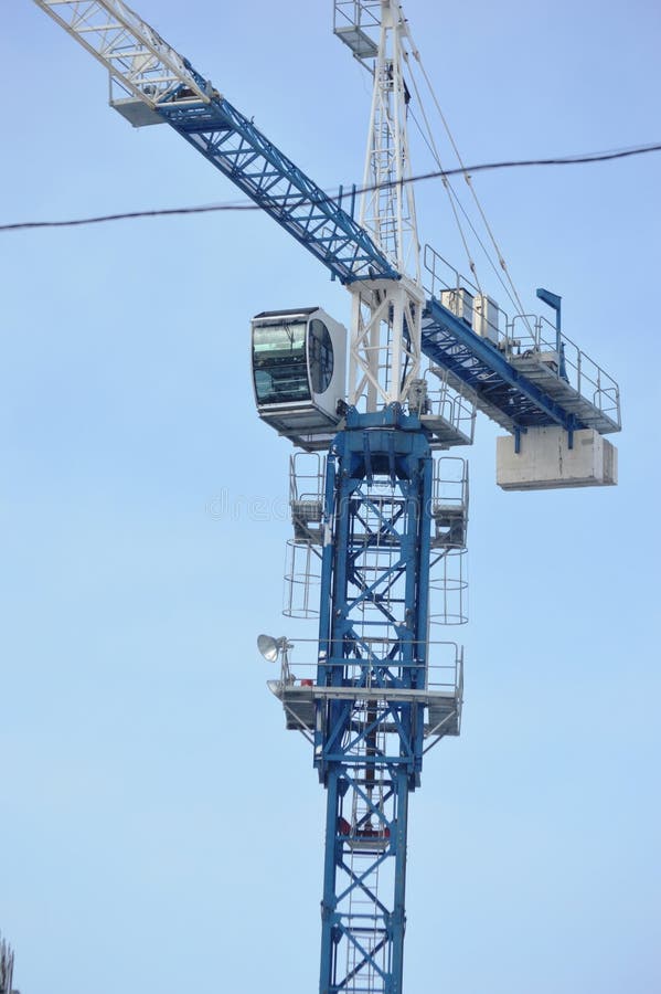 Tower crane stock photo. Image of load, apartment, outdoor - 269822824