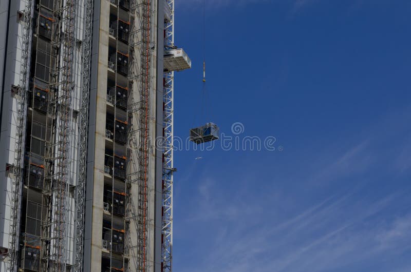 Tower Construction stock image. Image of flying, lifted - 65228667