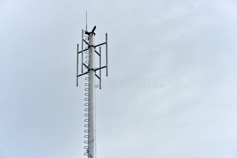 Tower Construction To Install the Antenna of the Wireless Communication ...