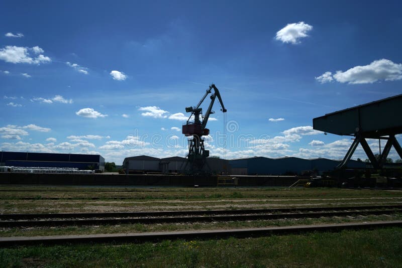Tower Crane, a Balance Crane Stock Photo - Image of machine, crane ...