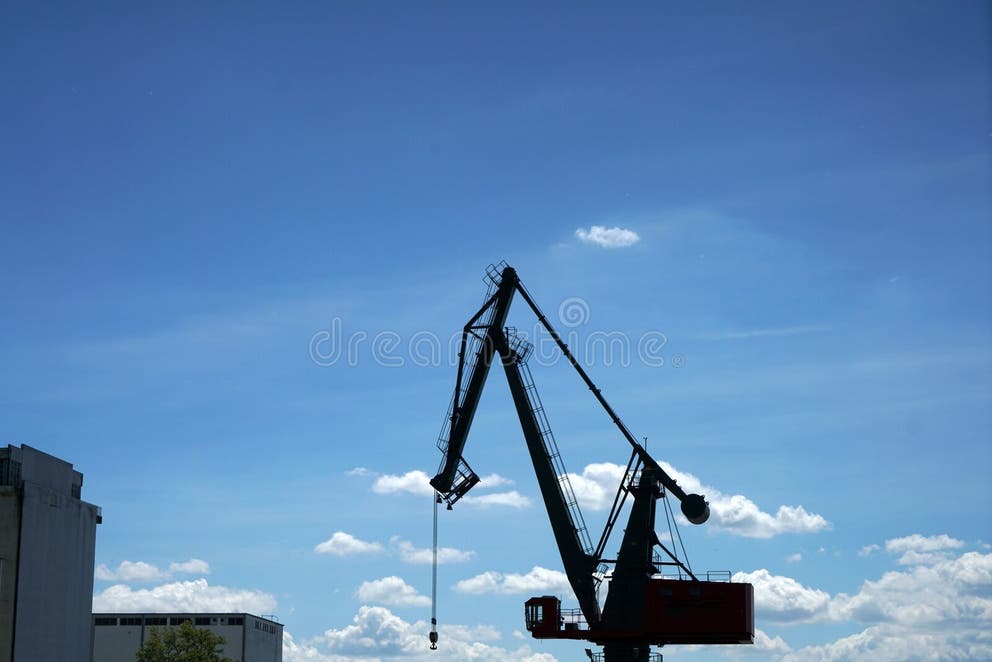 Tower Crane, a Balance Crane Stock Photo - Image of machinery ...