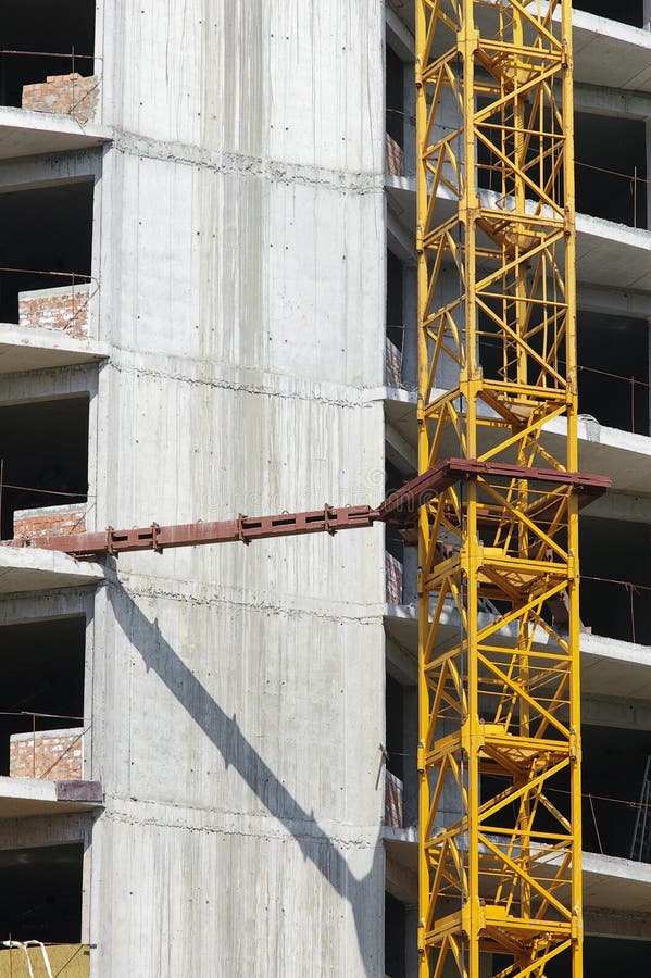 Tower crane bracket stock photo. Image of retainer, engineering - 9153150