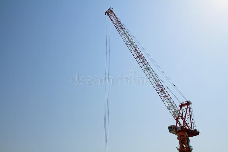 Tower Crane at Construction Site Stock Image - Image of equipment ...