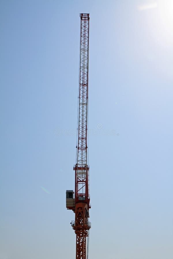 Tower Crane at Construction Site Stock Photo - Image of clear, civil ...