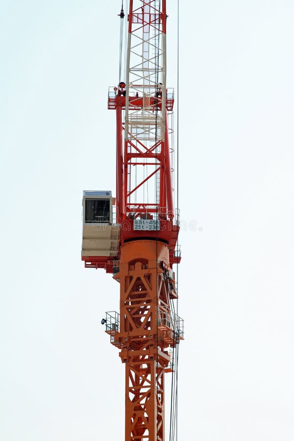 Tower Crane at Construction Site Stock Image - Image of heavy, japan ...