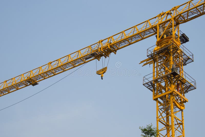 Tower crane stock image. Image of estate, turret, crane - 41200053