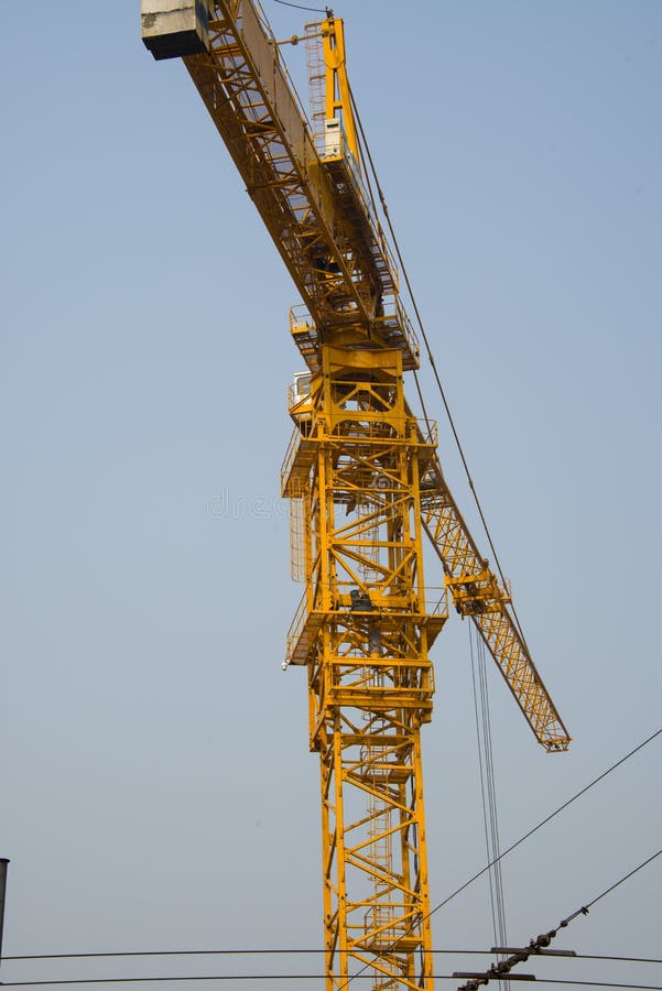 Tower crane stock image. Image of machinery, lifting - 41201001