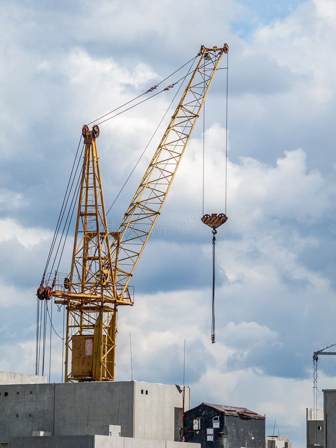 Tower Crane is a Rotary Crane of the Boom Type with an Arrow Fixed in ...