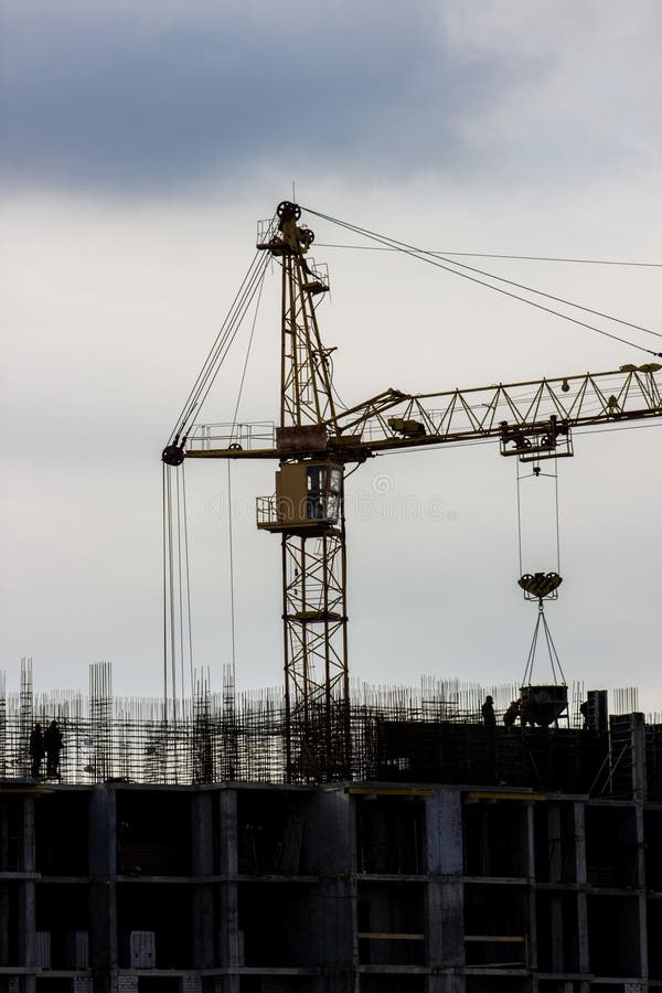 Tower crane stock photo. Image of lift, project, frame - 272649248