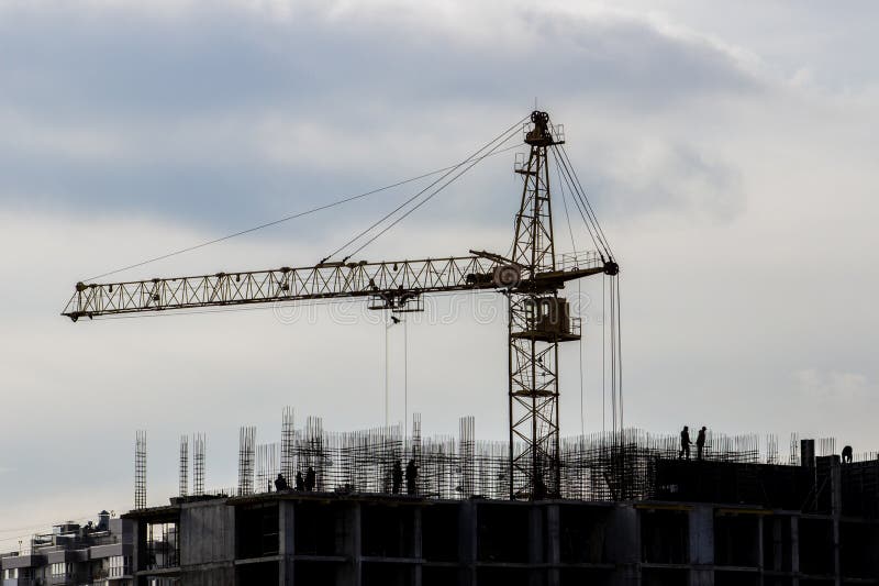 Tower crane stock photo. Image of structures, build - 272474780