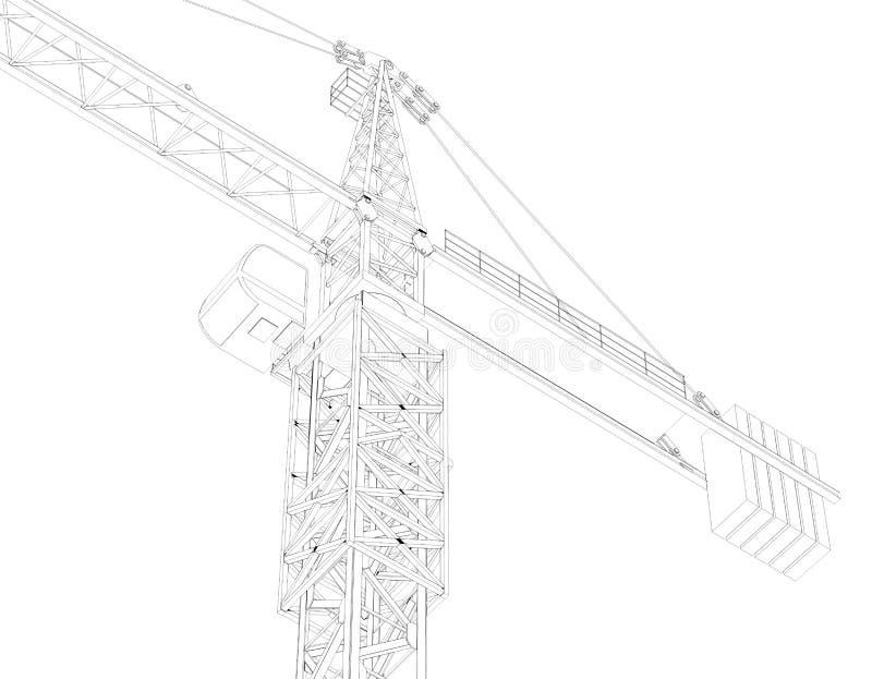 Top View Tower Crane Stock Illustrations – 49 Top View Tower Crane ...