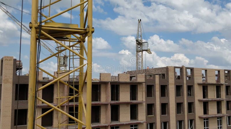 Tower Crane Working at Construction Site Stock Footage - Video of site ... Tower Crane Working at Construction Site Stock Footage - Video of site ...
