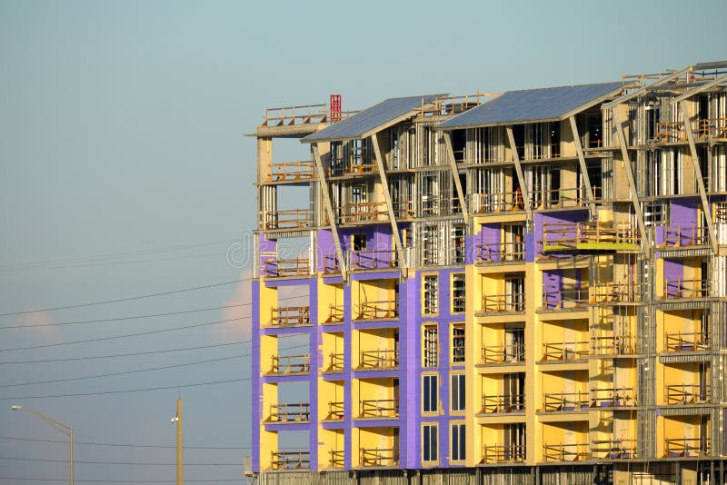 Tower Cranes and Frame Structure of High Residential Apartment ...