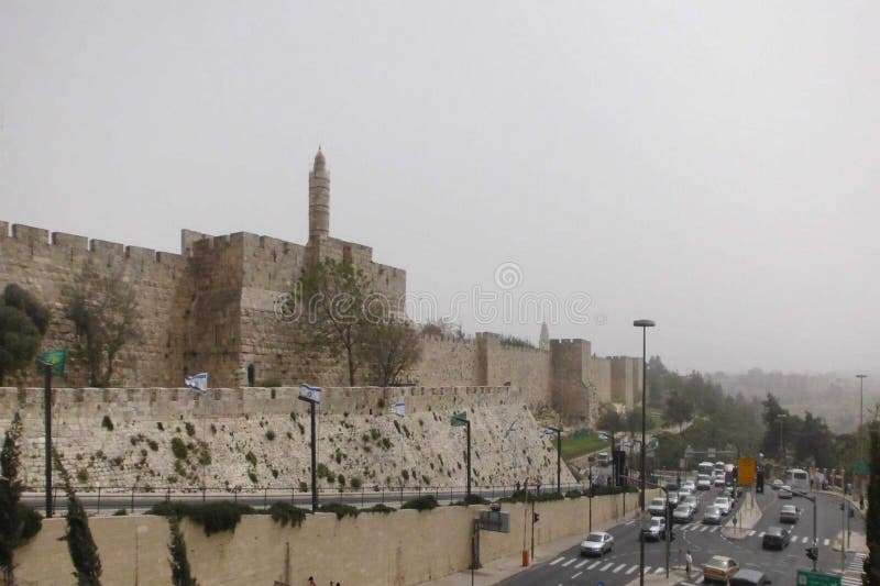 The Tower of David, Also Known As the Citadel, Jerusalem Stock Image ...