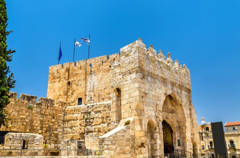 Tower of David in Jerusalem Stock Image - Image of fortress, famous ...