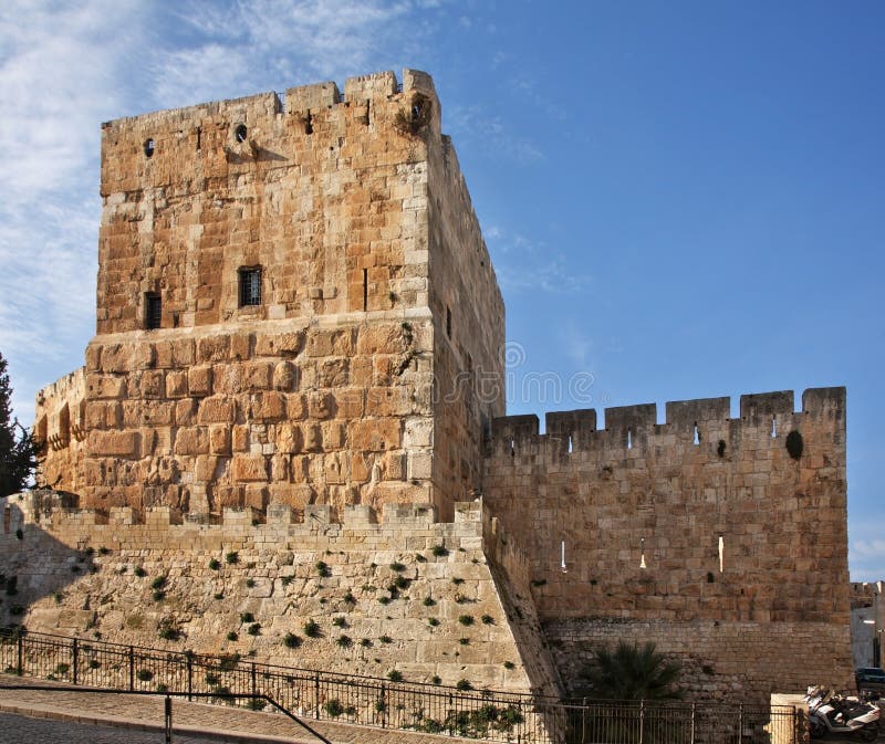 Tower of David in Jerusalem. Israel Stock Image - Image of scenery ...