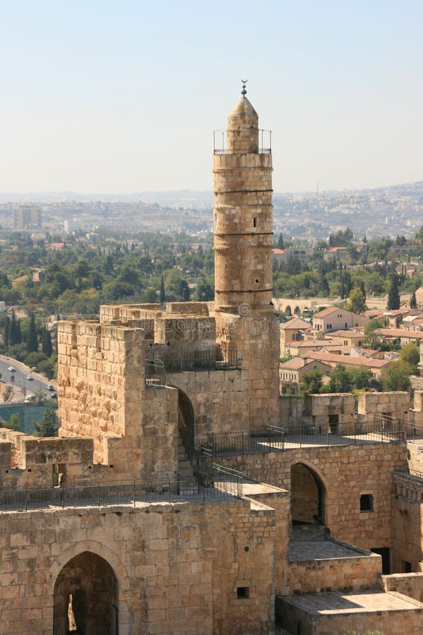 Tower of David in Jerusalem, Israel Stock Photo - Image of business ...