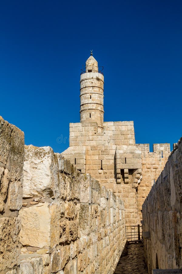 The Tower of David, Jerusalem Stock Image - Image of castle ...