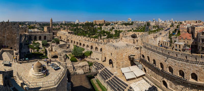 Tower of David V stock photo. Image of history, israel - 152431354
