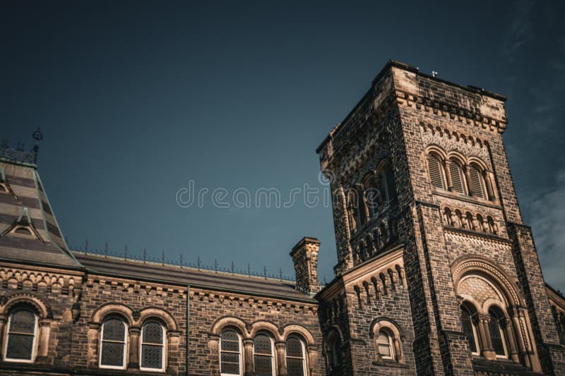 Tower of Dawn at the University of Toronto Stock Image - Image of ...