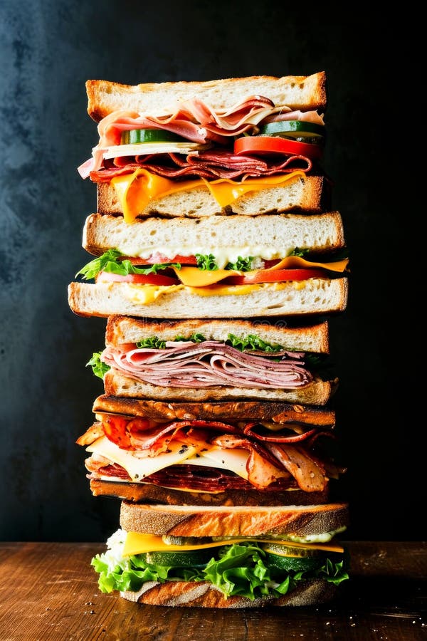 Tower of Deli Delight stock photo. Image of delicious - 311018436