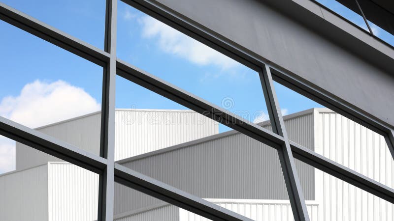 The Tower Design Using Tinted Glass Window with Reflect of Corrugated ...