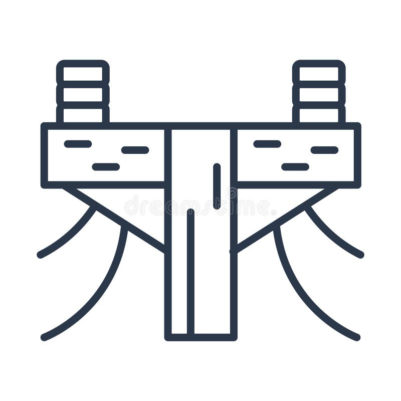 Tower Energy Urban Infrastructure Stock Illustration - Illustration of ...