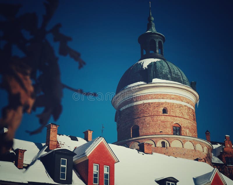 Tower of Famous Building during Winter Stock Image - Image of light ...