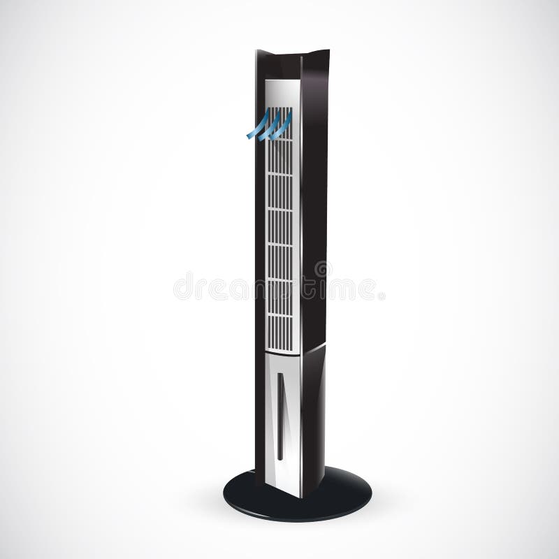 Tower fan - stock illustration. Illustration of cold - 57642438