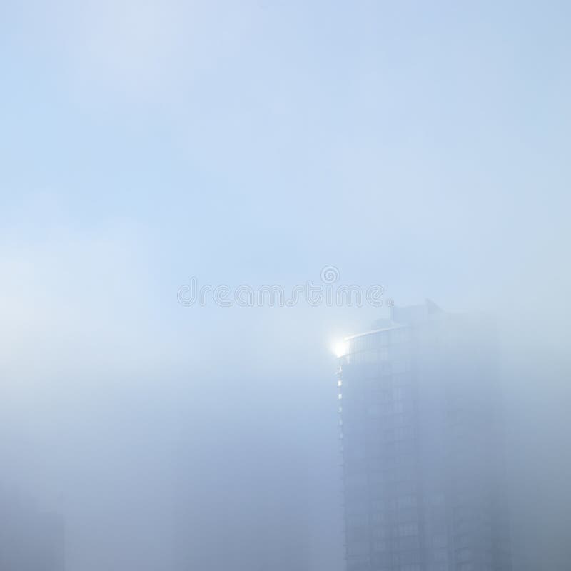 Tower in the fog stock photo. Image of ocean, monochromatic - 42590742