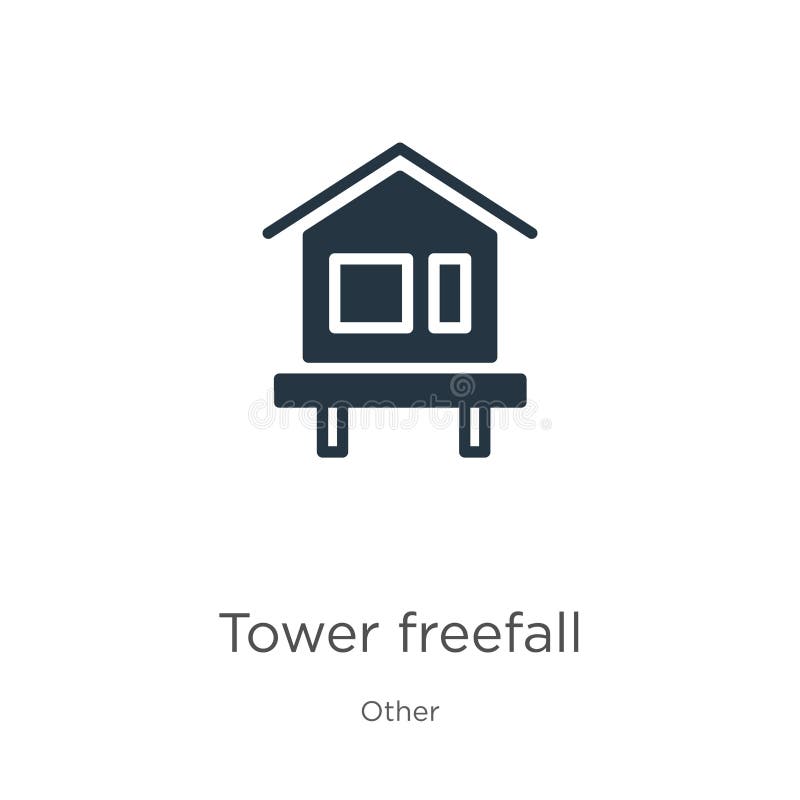 Freefall tower stock illustration. Illustration of extreme - 116891975
