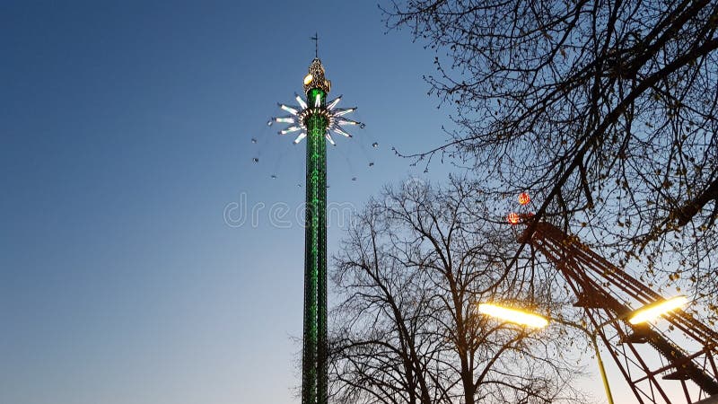 A tower of fun in Vienna stock photo. Image of light - 179226438