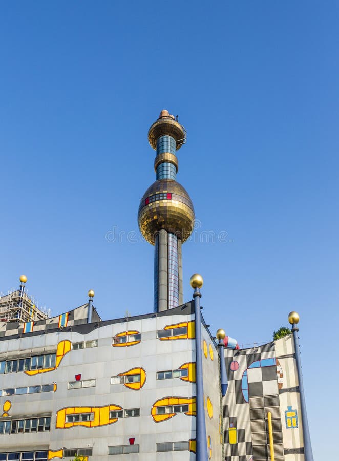 Tower of Garbage-processing Plant in Vienna Stock Photo - Image of ...