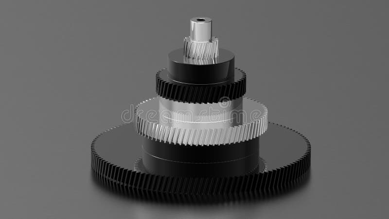 Tower of gears stock illustration. Illustration of industrial - 21622065