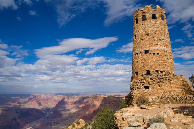 Tower at Grand Canyon stock image. Image of travel, arizona - 5741919