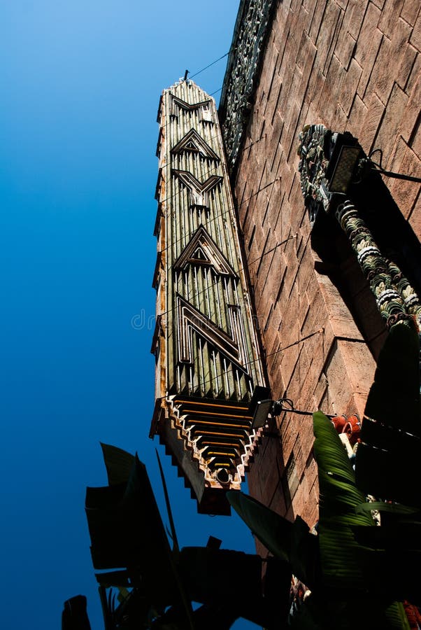 The Tower Has Large Wooden Beams on the Side of it Editorial Photo ...