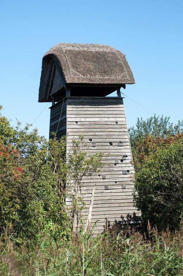 Tower Hide for Birdwatching Stock Photo - Image of hobby, observation ...