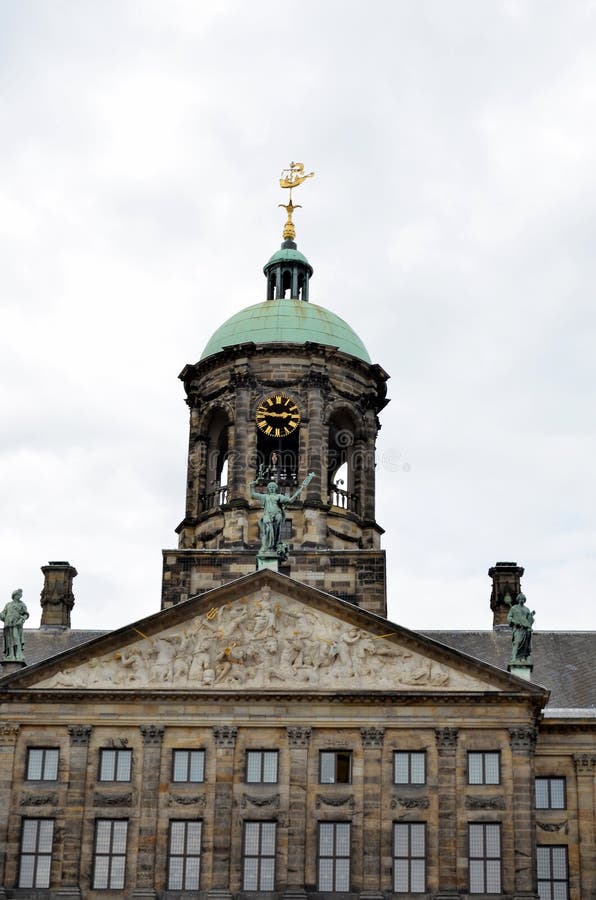 Tower of an Historic Building in Amsterdam Editorial Stock Photo ...