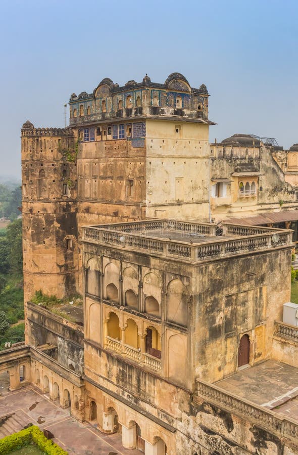Tower of the Historic Fort in Orchha Stock Photo - Image of asia ...
